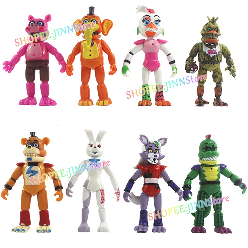 JINN Five Nights At Freddy's:Security Breach Toys Freddy Chica Gator ...