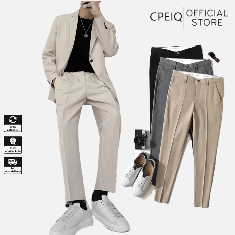 CPEIC ★ Los Hombres Coreanos Traje Pantalones De Moda Tendencia De ...