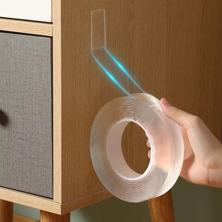 Cinta Fuerte De Doble Cara Adhesiva Nano Reutilizable Velcro ...