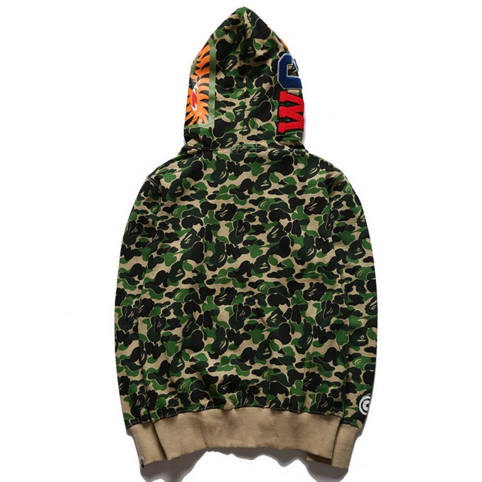 In Stock 】 Nueva Chamarra BAPE Camuflaje Tiburón Con Capucha Casual ...