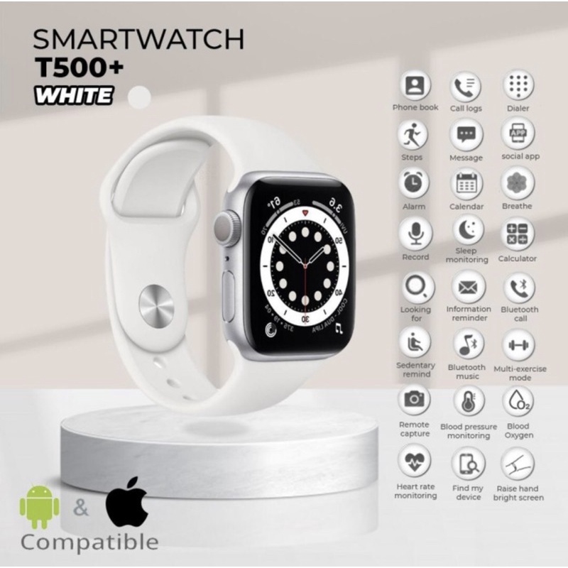 Smartwatch t500 plus hiwatch 6 smart watch t500+ serie 6 t500 plus max ...