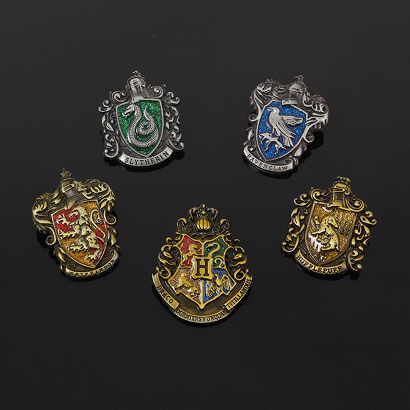 Broche De Esmalte Harry Potter Pin Hogwarts Gryffindor Hufflepuff Ravenclaw Slytherin Houses ...