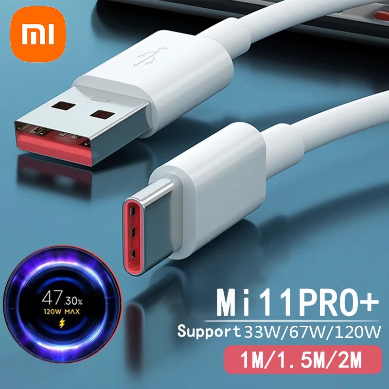 Xiaomi Original Usb Tipo C 6a Cable 27W 33W 55W 67W 120w 6a Mi Turbo Cargador Rápido 12 Ultra 11 ...