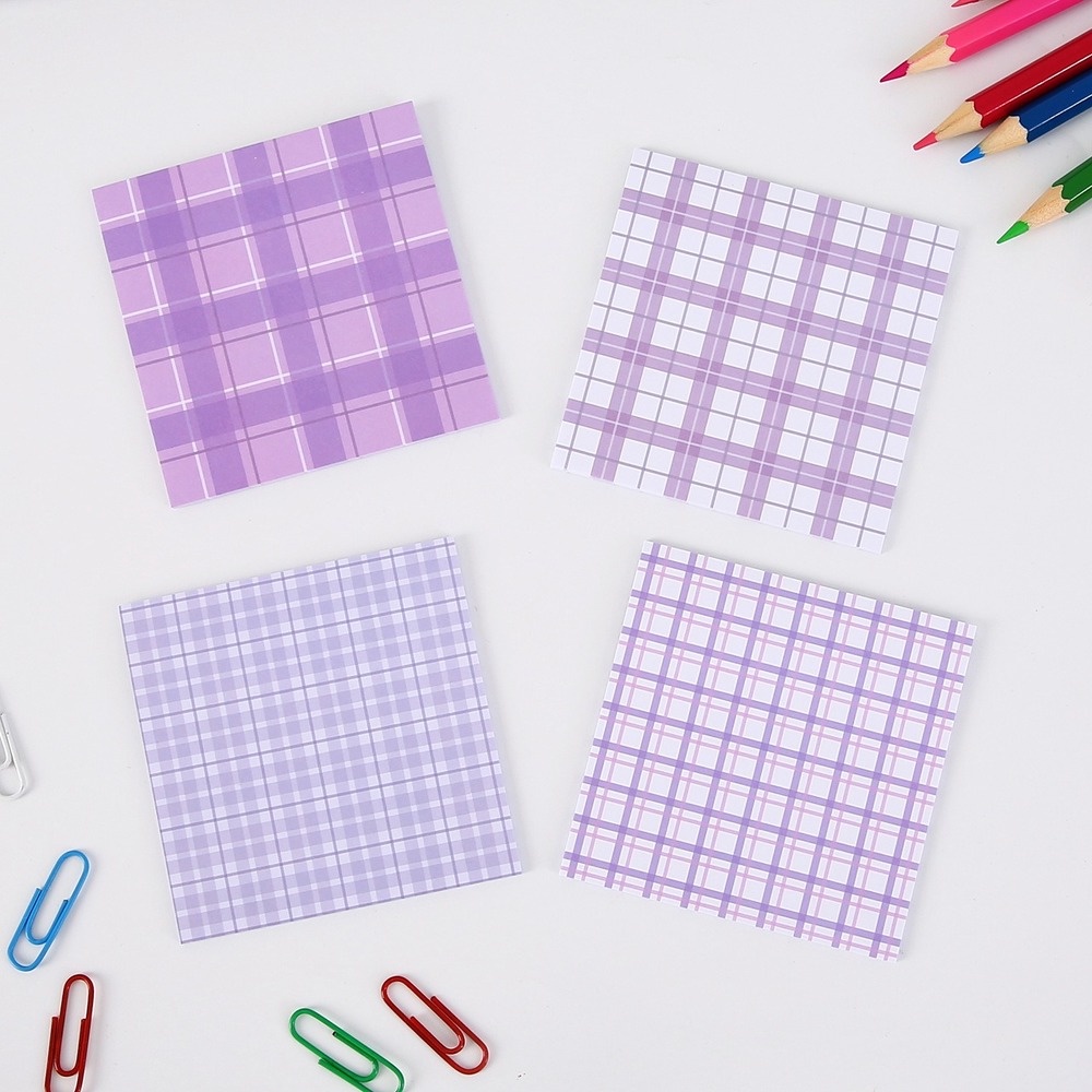 Rayas Comprobadas Lindo Post-It Notas Pequeñas Emocional Estudiante ...