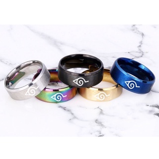 5 Unids/Set Anime Naruto Limited Charm Anillo Uzumaki Sasuke Itachi ...