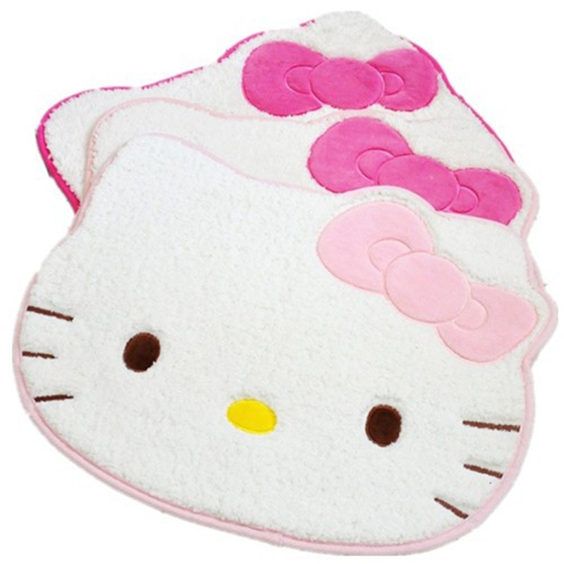 Hello Kitty Alfombra De Piso Suave Para La Habitación Baño Decoración ...