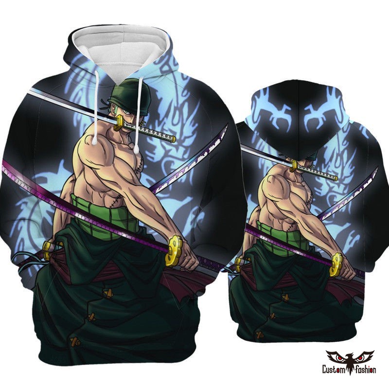 Sudadera Con Capucha Zoro Tony Chopper Sudaderas De Anime De Dibujos ...