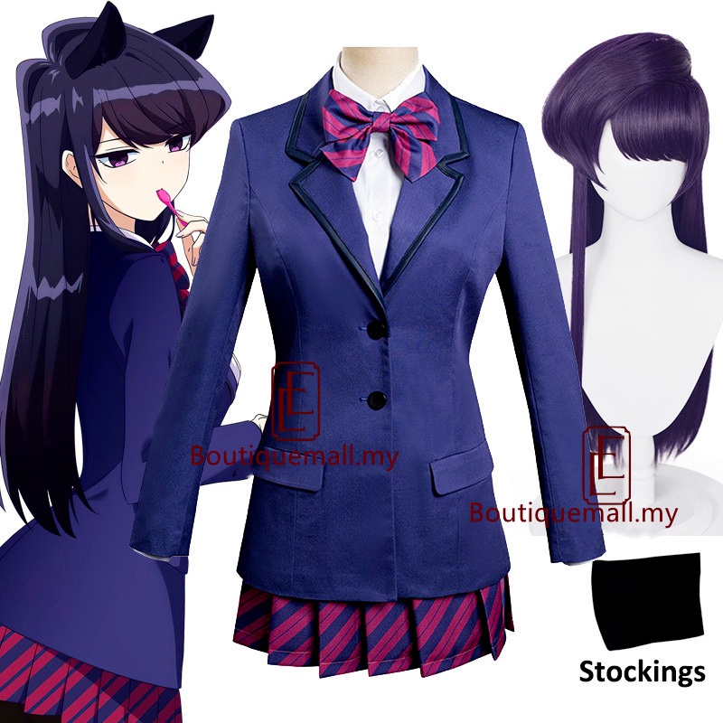 Anime Komi No Puede Comunicar Shouko Cosplay Disfraz Niñas Uniforme ...