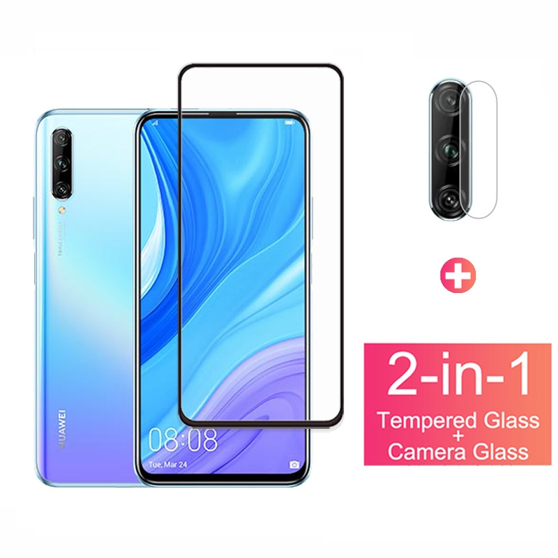 Mica Protector de Pantalla Vidrio Cristal Templado 9D 2 En 1 Para Huawei Y9s Y8s Y9 Prime 2019 ...