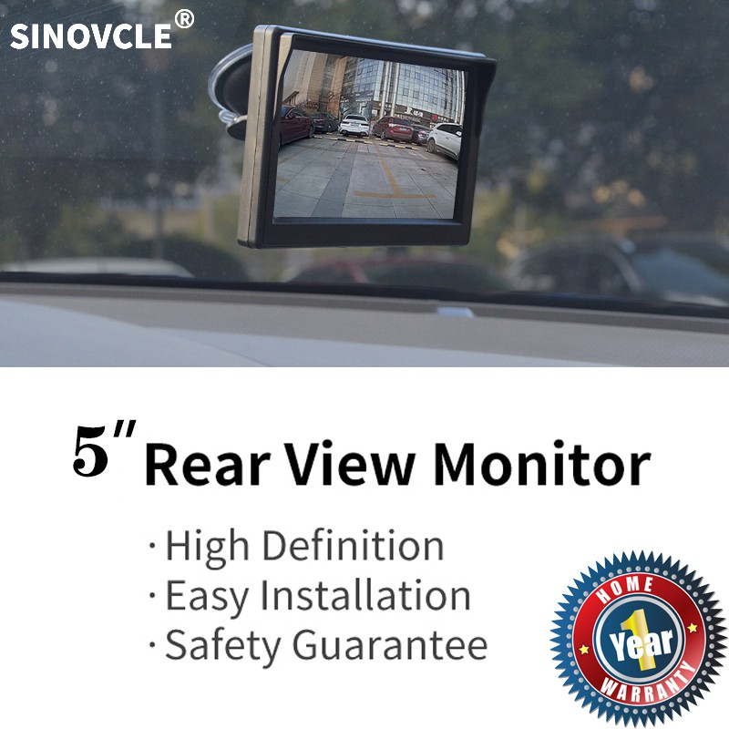 Monitor De Coche 5 " TFT LCD HD Digital 16 : 9 800 * 480 Pantalla De 5 ...