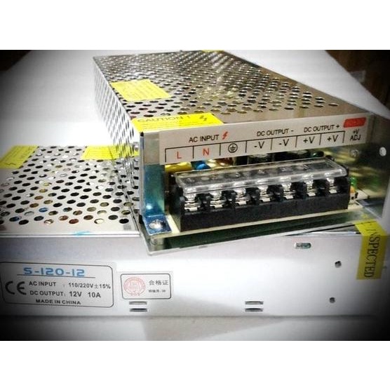 Adaptador 12V 10A fuente de alimentación conmutada LED red 10amperaje ...