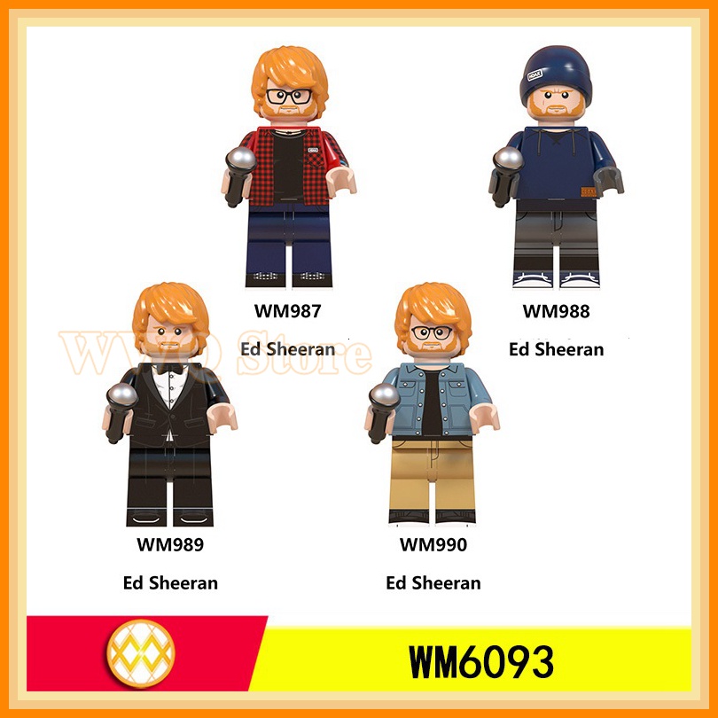 Lego Minifigures WM6093 Celebrity Series Singer Ed Sheeran Kids Block ...