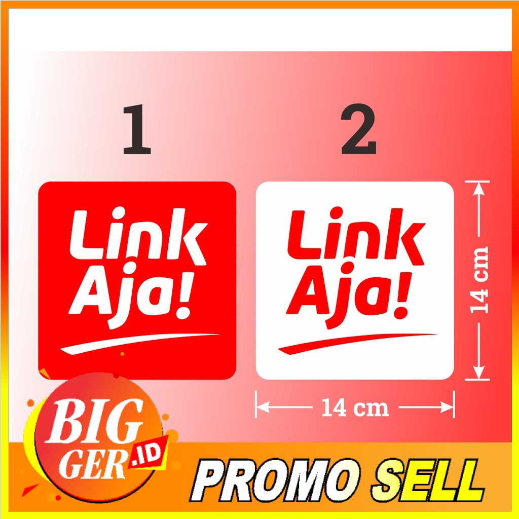 Pegatina enlace Aja pegatina de pago digital no sin efectivo LinkAja ...