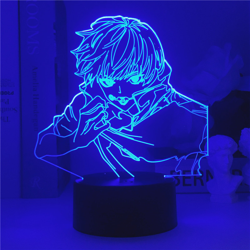 NS4 3D Lámpara Jujutsu Kaisen Luces Nocturnas Anime Iluminación USB LED ...