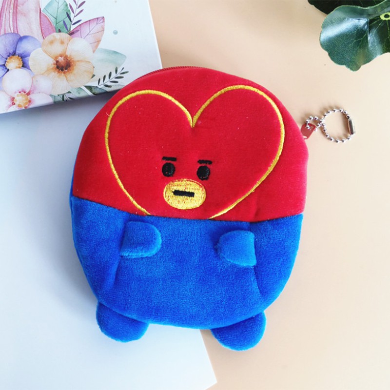KPOP BT21 BTS Monedero De Dibujos Animados Lindo Peluche mini Moneda ...