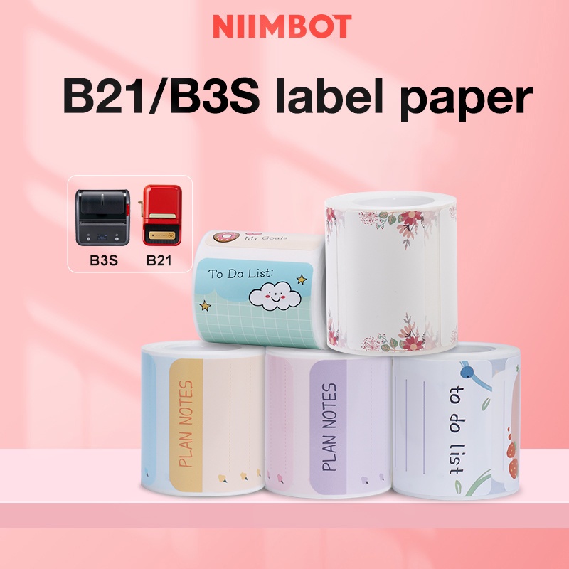 NIIMBOT B21/B203/B3S Etiqueta Autoadhesiva Estilo Lindo Serie De Dibujos Animados Térmica ...