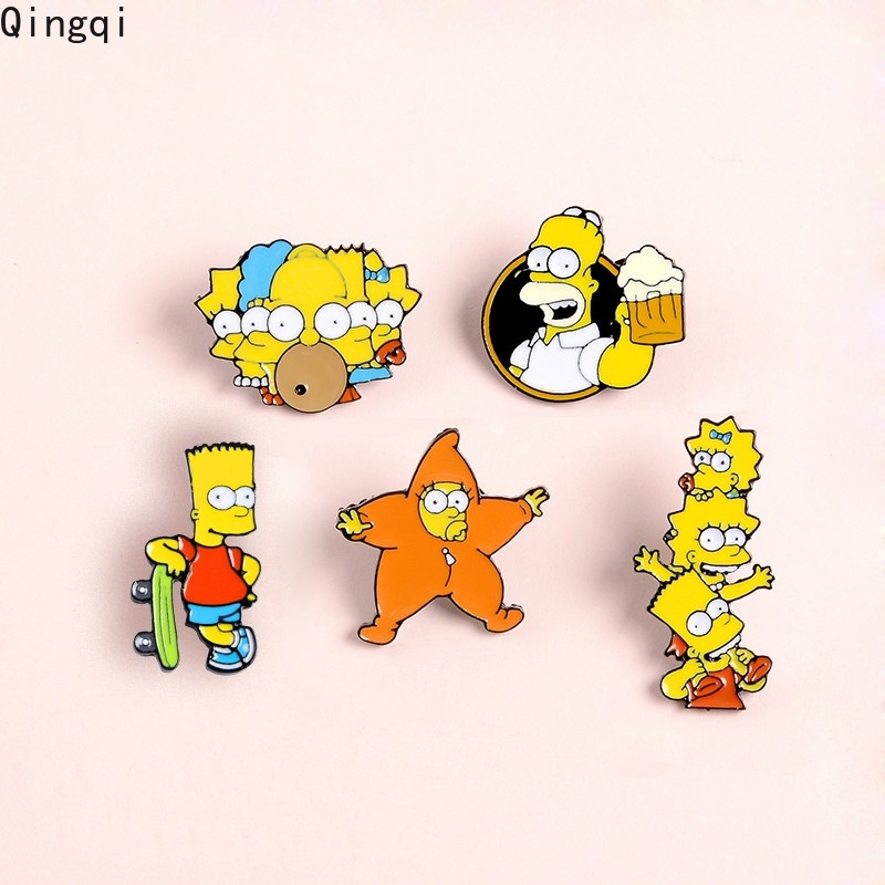 Divertido Bart Simpson Perdedor Lisa Esmalte Pins Bolsa Ropa Solapa Pin ...