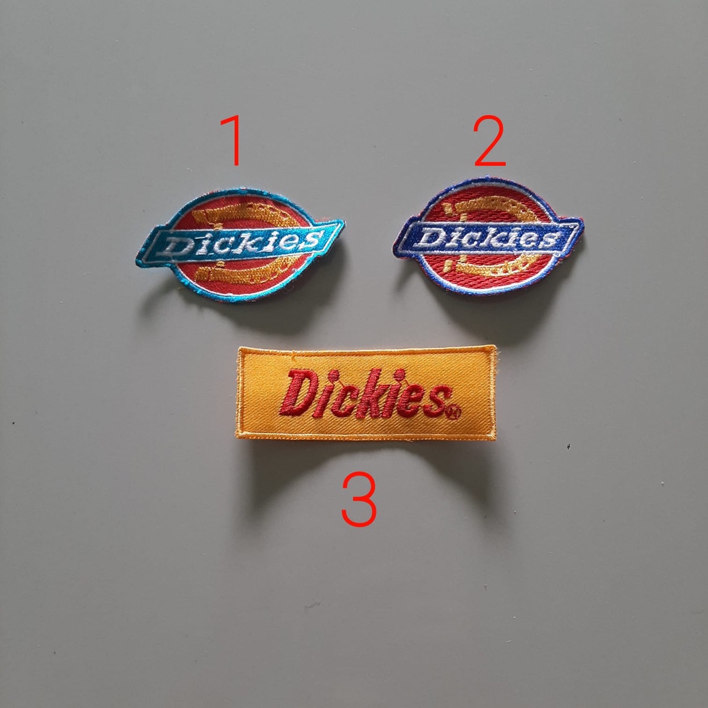 Parche emblema bordado borde pequeño mini dickies logo | Shopee México