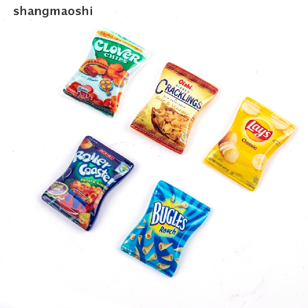 shangmaoshi 5Pcs 1/6 Escala Miniatura Casa De Muñecas Snack Patatas ...