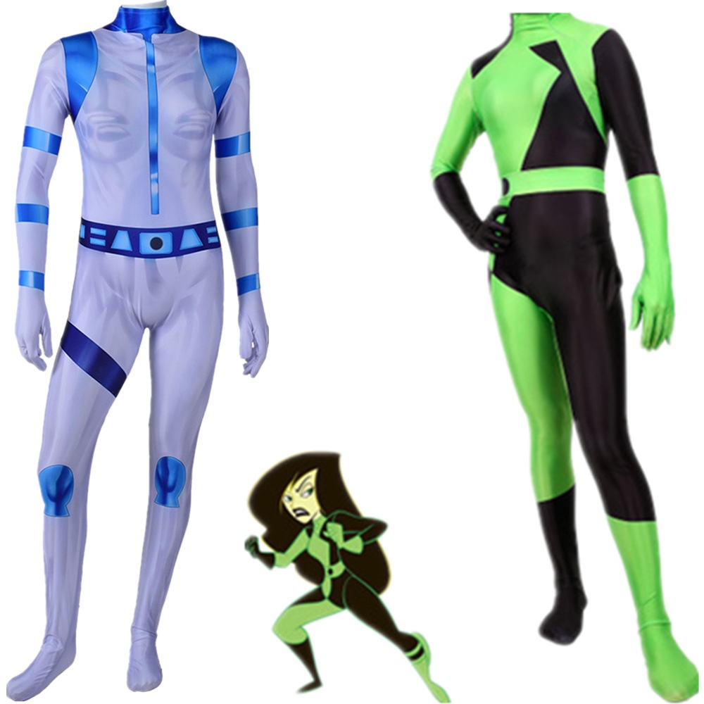 Super Villano Kim Disfraz De Shego Femenino Lycra Spandex Halloween Cosplay Mujer Body | Shopee ...