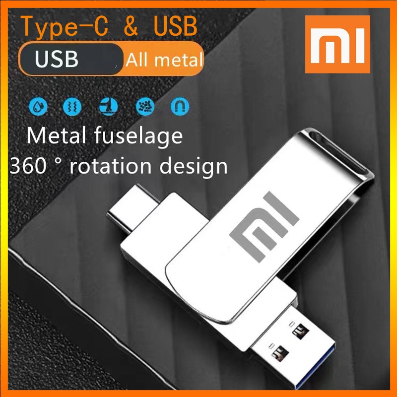xiaomi Original pendrive 2 En 1 OTG metal 2TB 1TB 512GB 256GB 128GB ...