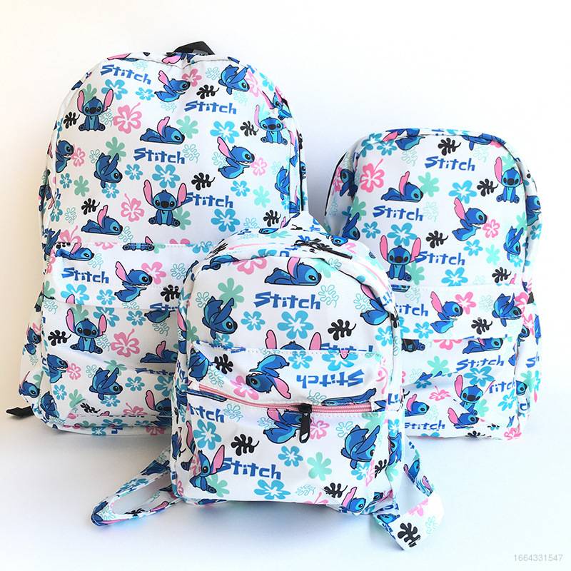 NTS Stitch Print Set Mochila De Dibujos Animados Estudiante Bolsa ...
