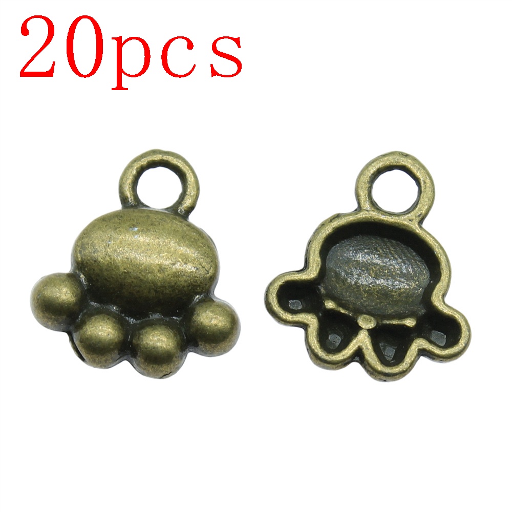 Charms Perro Pata Hueso Encantos Para Hacer Joyas Suministros Hechos A ...