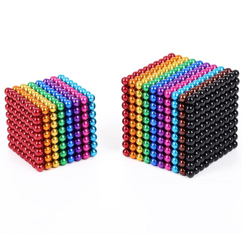 3/5MM Bolas Magnéticas Mágicas Cubo Neo Buck Bola De Metal Bloques De ...