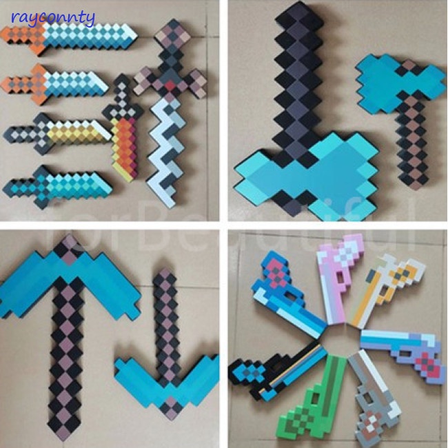 J9 Minecraft EVA Espuma Diamante Pickaxe Gun Ax Hamaxe Espadas Modelo ...