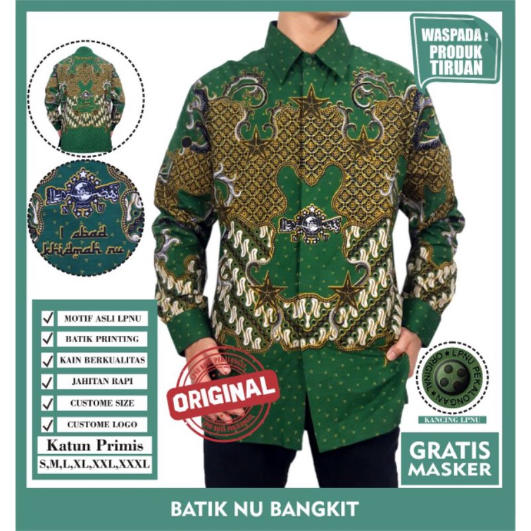 Nu Batik One Century NU Batik camisa un siglo NU camisa un siglo Batik ...