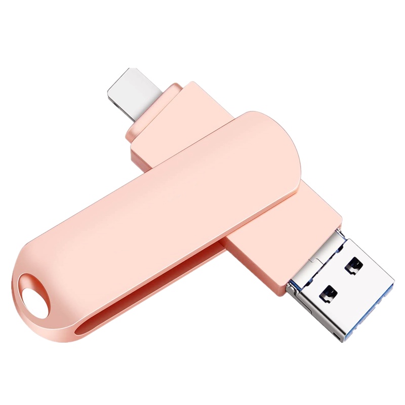 OTG USB Flash Drive 3 En 1 Lightning Pen 128GB 256GB iPhone 3.0 Memoria ...
