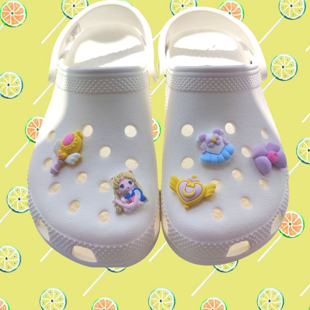 Sailor Moon Crocs Jibbitz 5pcs Moda Zapatos Accesorios Marinero Luna ...