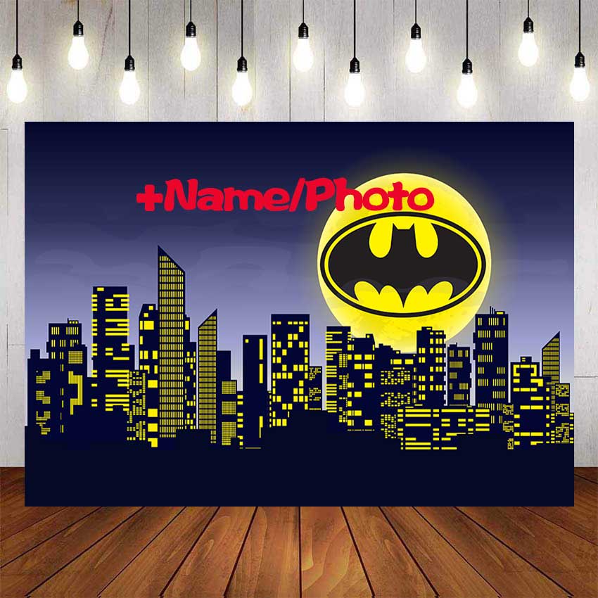 Decoraciones Para Baby Shower Con Pastel De Batman Fondo De Batman