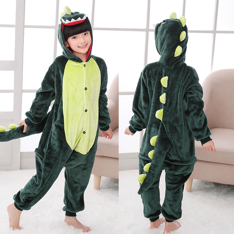 Pijamas De Animales De Dinosaurio Para Niños , Ropa De Franela Con ...