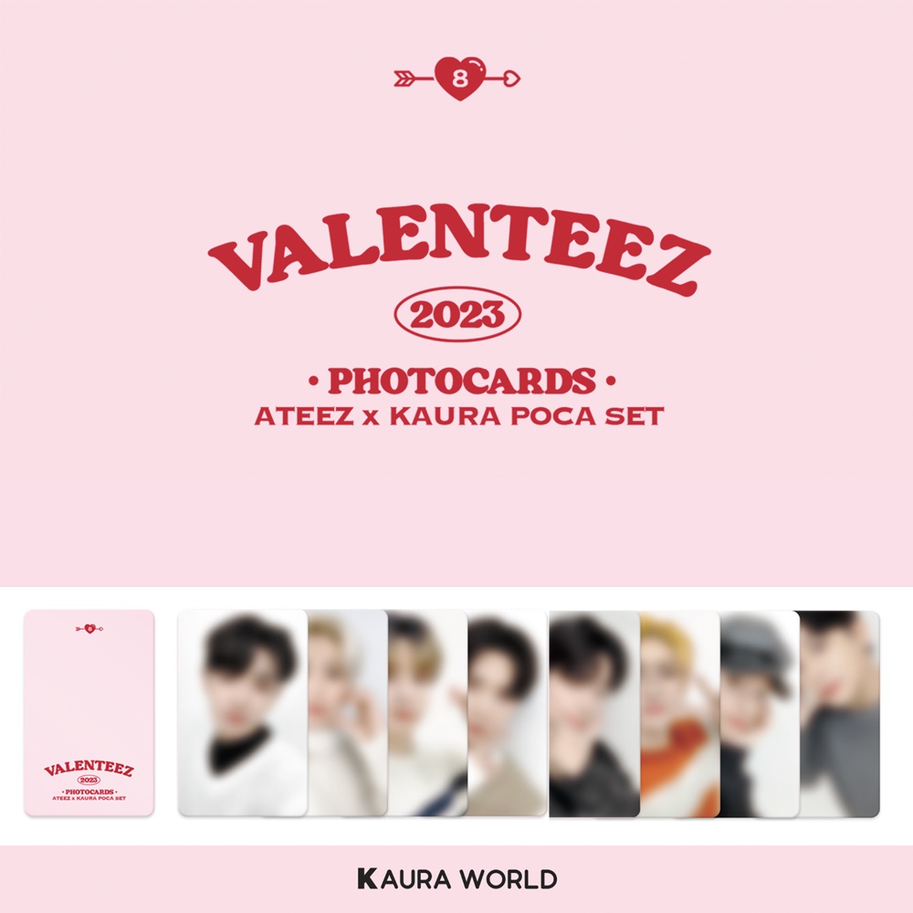 ATEEZ x KAURA Valenteez Photocard Set | Shopee México