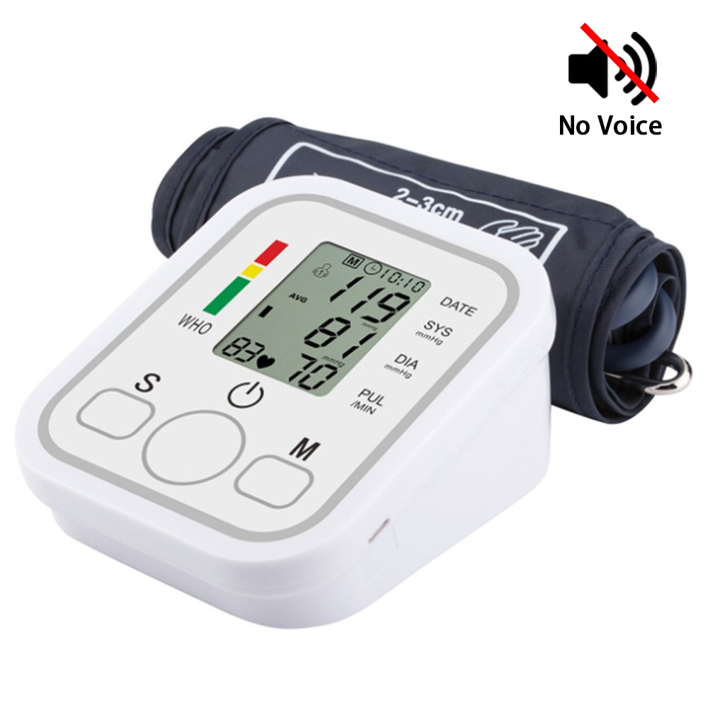 Monitor De Presión Arterial De Brazo Esfigmomanómetro Digital Medidor Médica Dispositivo De ...