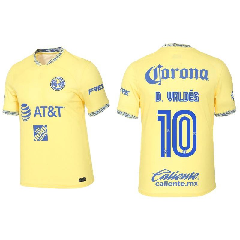 HQ3 22/23 Camiseta De Fútbol Club América En Casa Vinas Valdes Ochor ...