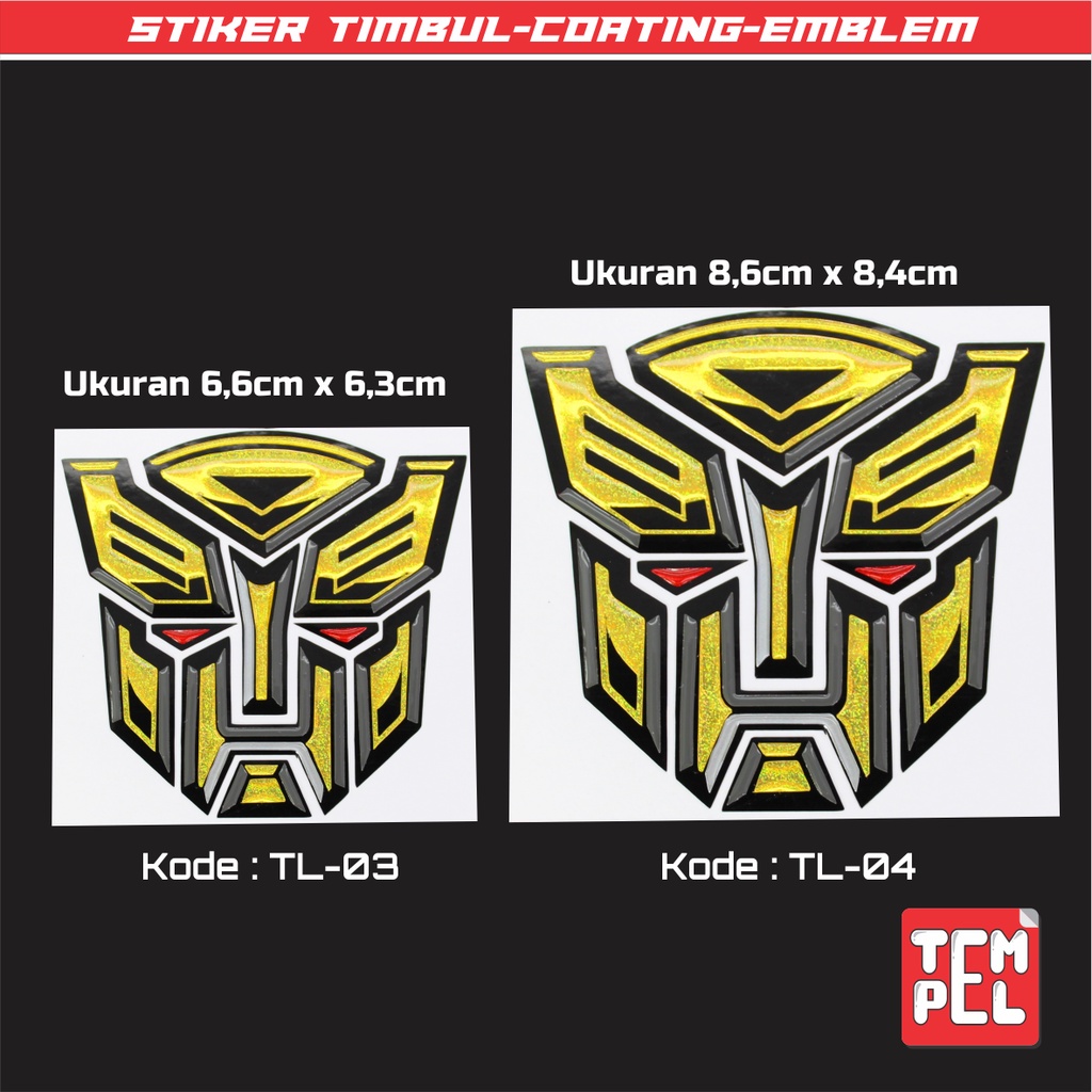 En Relieve/Recubrimiento/Emblema/3D Transformer AUTOBOTS Pegatinas De ...