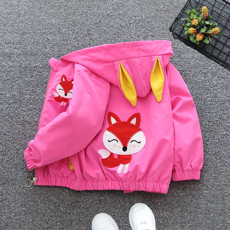 Linda Chamarra De Dibujos Animados Para Niñas Otoño Con Capucha Con ...
