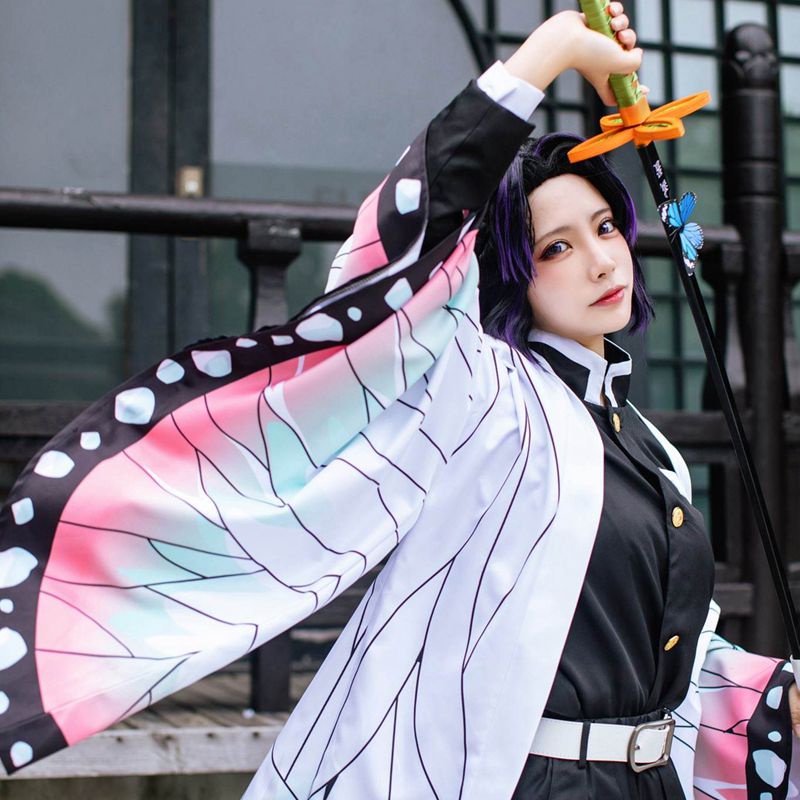 Demon Slayer Kochou Shinobu Cosplay Disfraz Ropa Mujer Uniforme Estilo ...