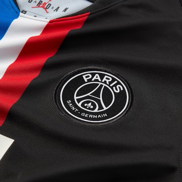 Nueva temporada París Jordan Negro Traje de fútbol Uniforme de fútbol ...