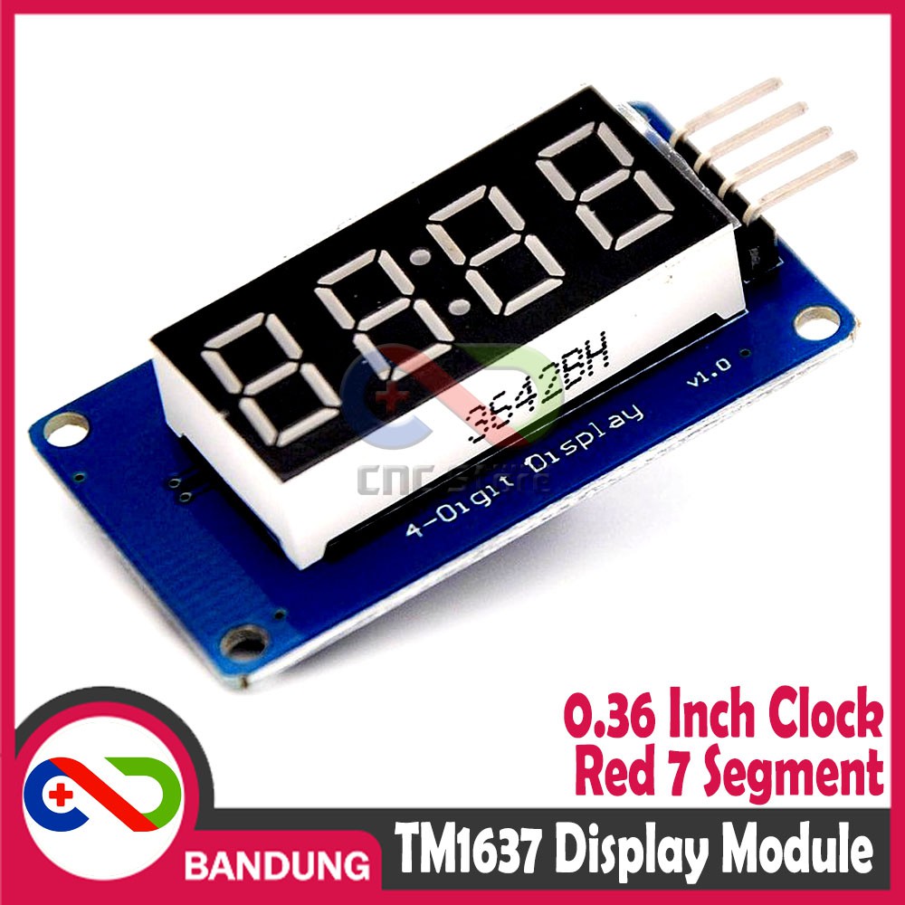 Tm1637 Módulo De Visualización Para ARDUINO 7 Segmento 0.36INCH Reloj Rojo 4 Dígitos Pantalla ...