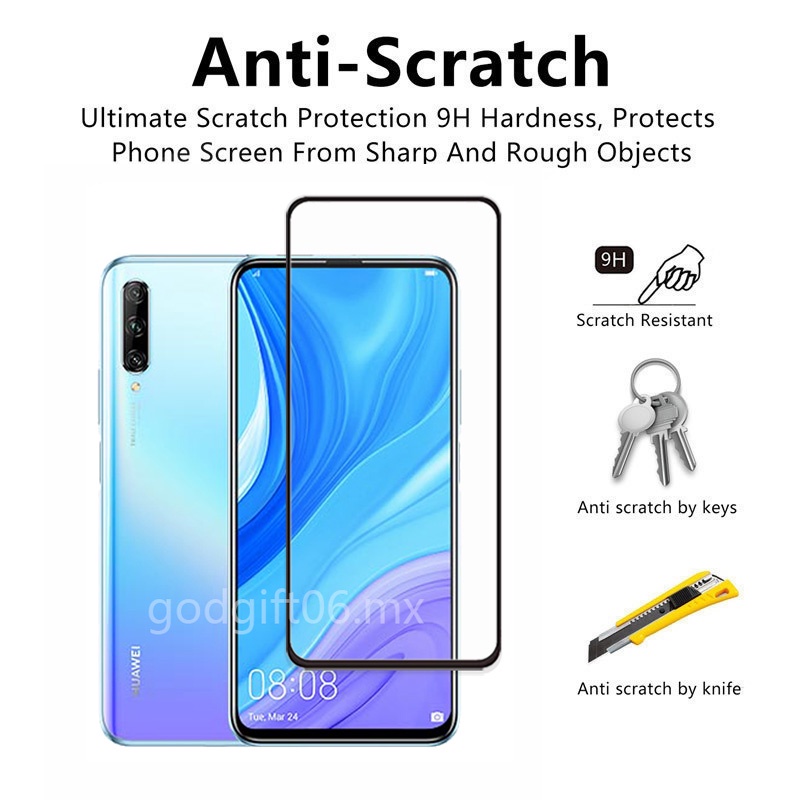 Mica Protector de Pantalla Vidrio Cristal Templado 9D 2 En 1 Para Huawei Y9s Y8s Y9 Prime 2019 ...