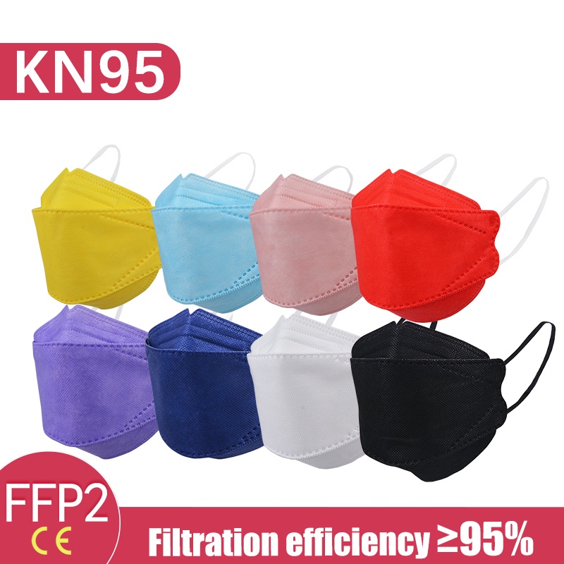 Ce FFP2 KF95 Paquete Individual Respirador Máscara KN95 Pescado Tela ...