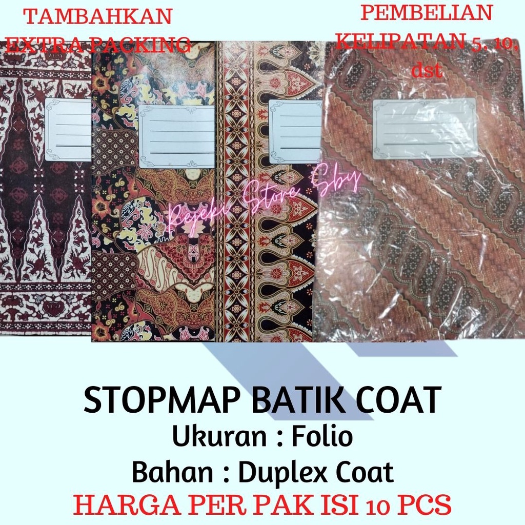 [1 Paquete De 10 Piezas] STOPMAP BATIK FOLIO | Mapa De Papel | Shopee ...