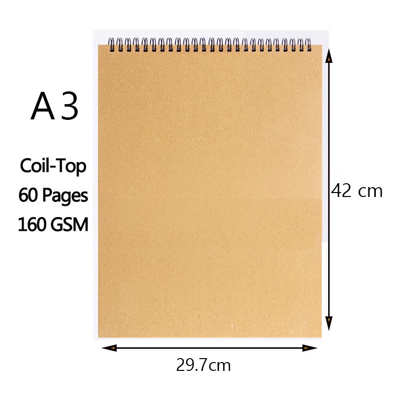 160 GSM Profesional Cuaderno De Bocetos A5/A4/A3/8K/16K Papel Grueso Graffiti Arte Suministros ...