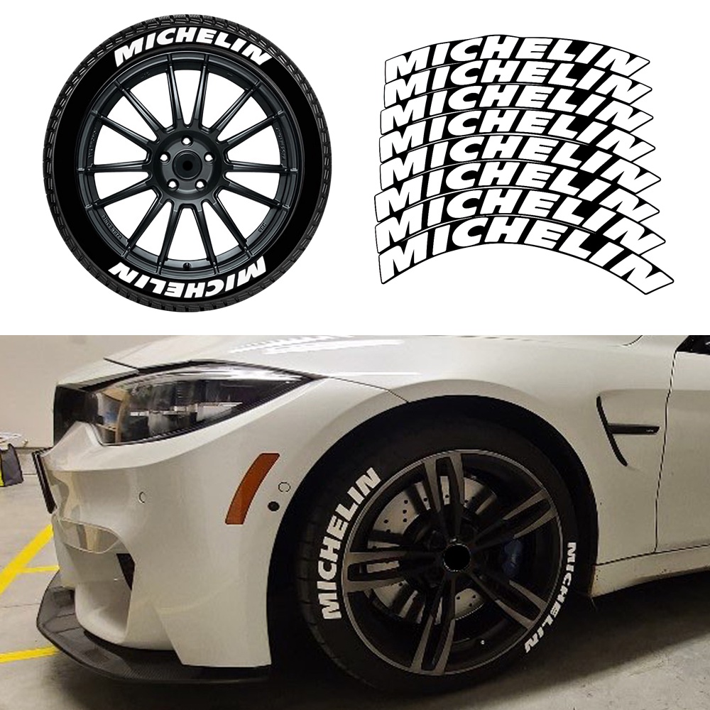 Pegatinas Para Neumáticos Michelin , Diseño De Letras 3D , Logotipo De ...