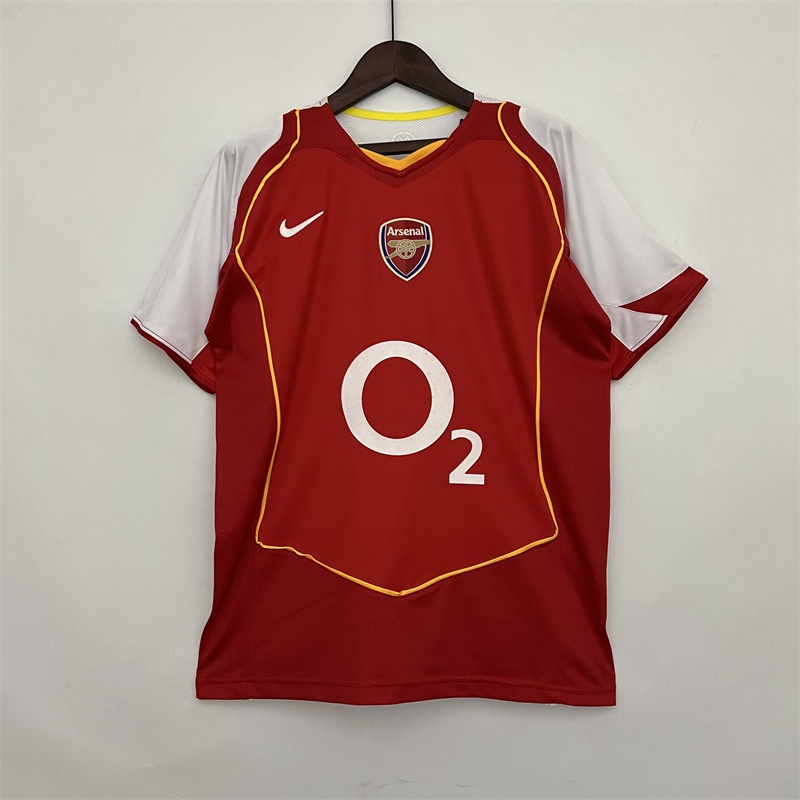 Camiseta Retro Arsenal 2004 2005 Casa/Tercera De Fútbol HENRY BERGKAMP ...