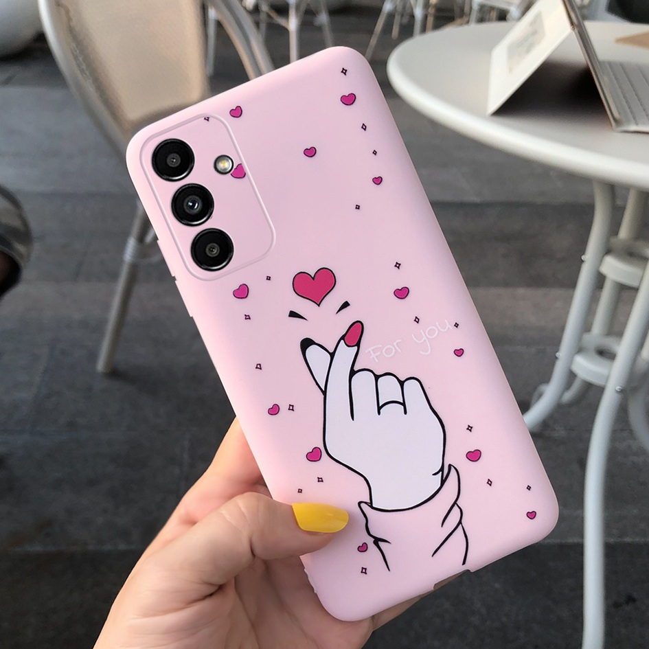 Samsung M14 5g A14 A24 A34 A54 Funda Cute Love Heart De Silicona Suave