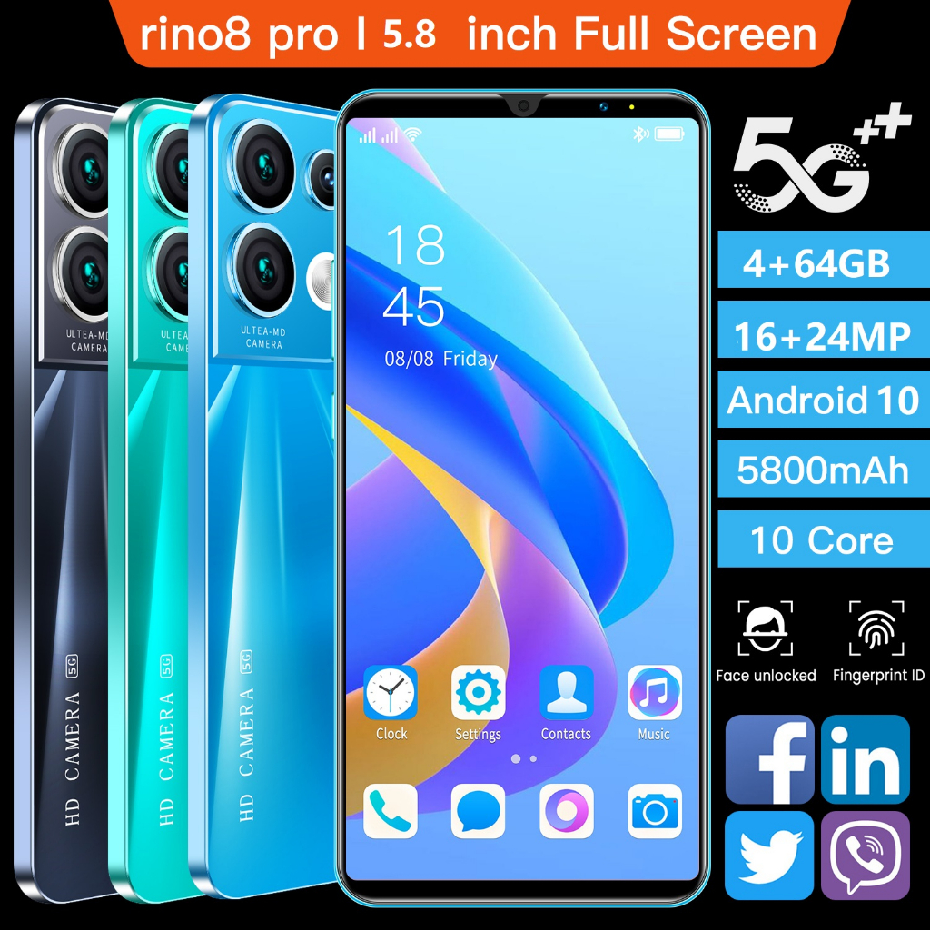 RINO8 5.8 Pulgadas HD 4G Smartphone 4GB + 64GB Cámara De Memoria 16MP ...